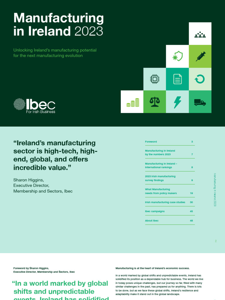 Ibec Manufacturing Report 2023 | PDF | Economic Growth | Ireland