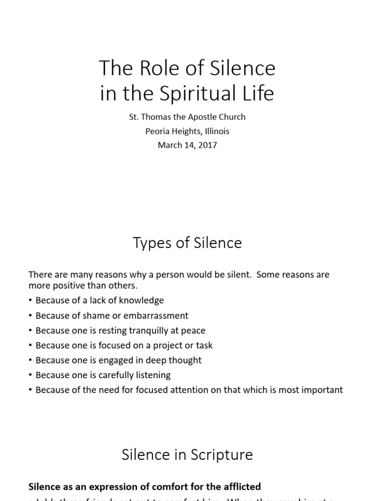 Silence | PDF
