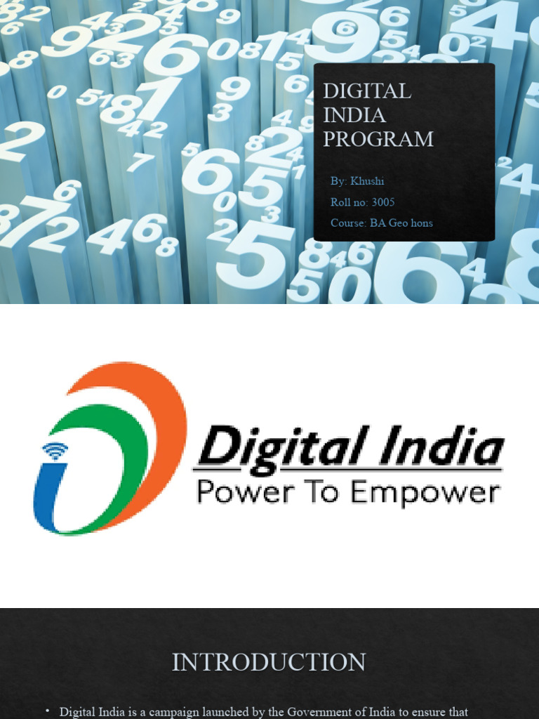 Digital India Program | PDF | Information Technology | Service Industries