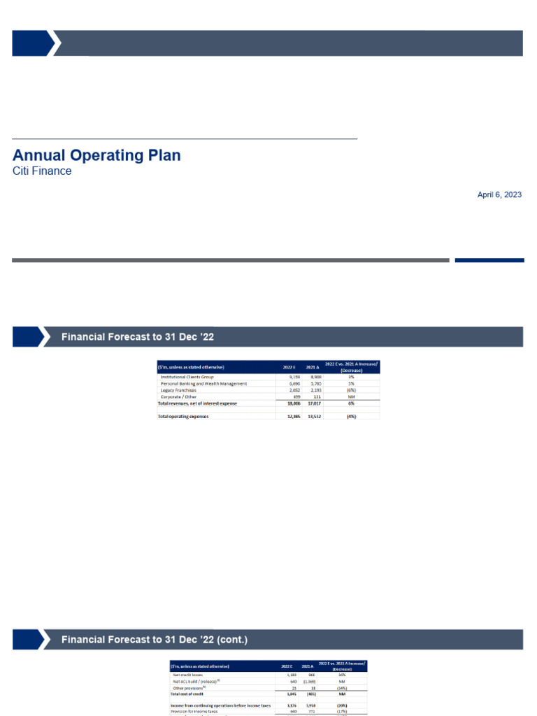 Finance - Task 1 - Draft Slide Pack | PDF | Finance & Money Management