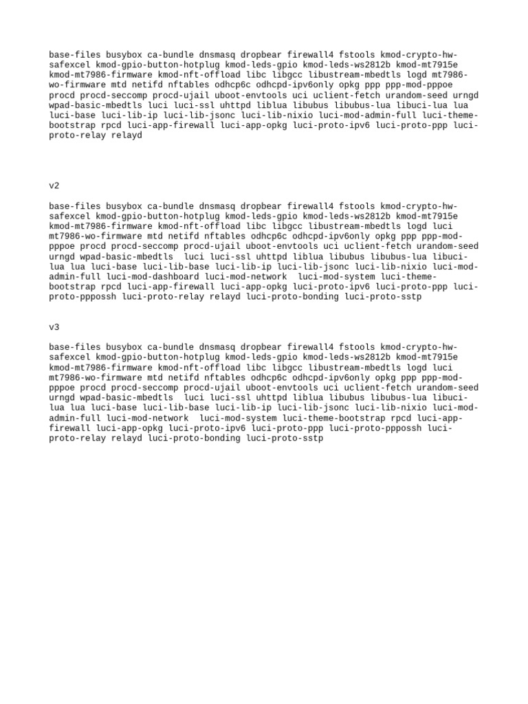 AX6000 OpenWRT Packages | PDF