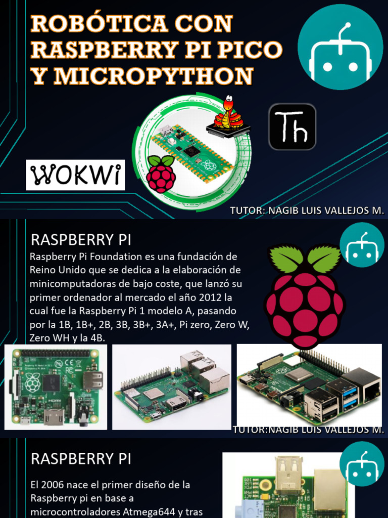 Masterclass Raspi Pico y Micropython | PDF | Raspberry Pi ...