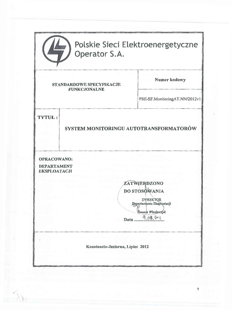 PSE-SF Monitoring at - NN 2012v1 | PDF