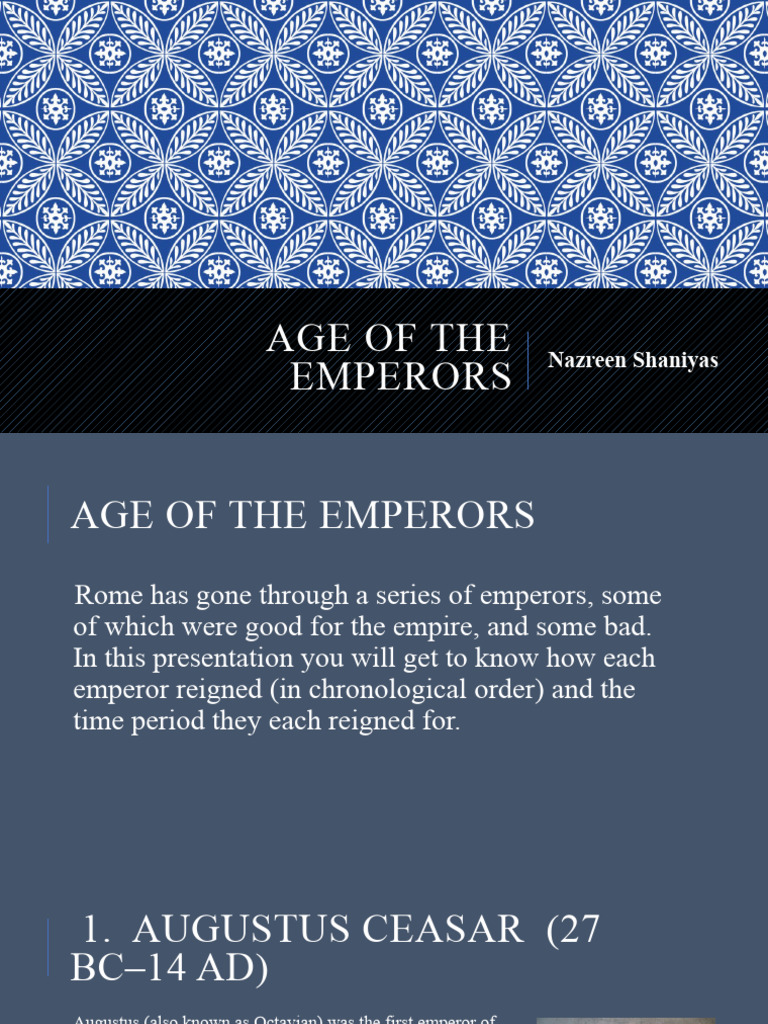 Age of The Emperors | PDF | Augustus | Nero