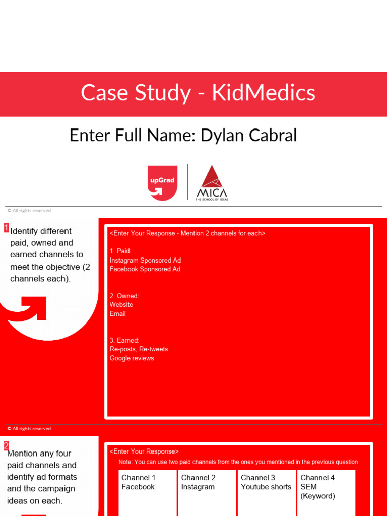 DM MICA KIDMEDICS Dylan Cabral | PDF | Mobile App | Digital Marketing