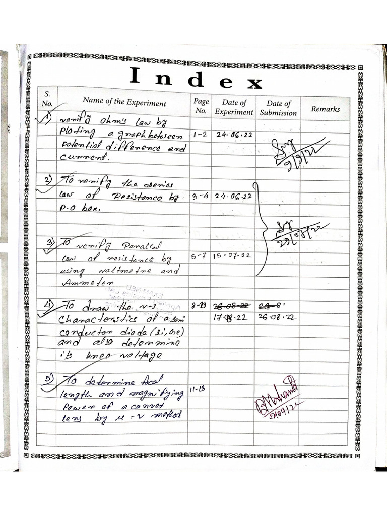 physics lab experiment | PDF