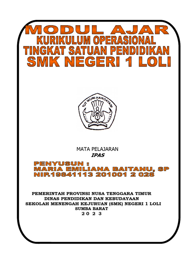 Modul Ajar Atph Contoh | PDF