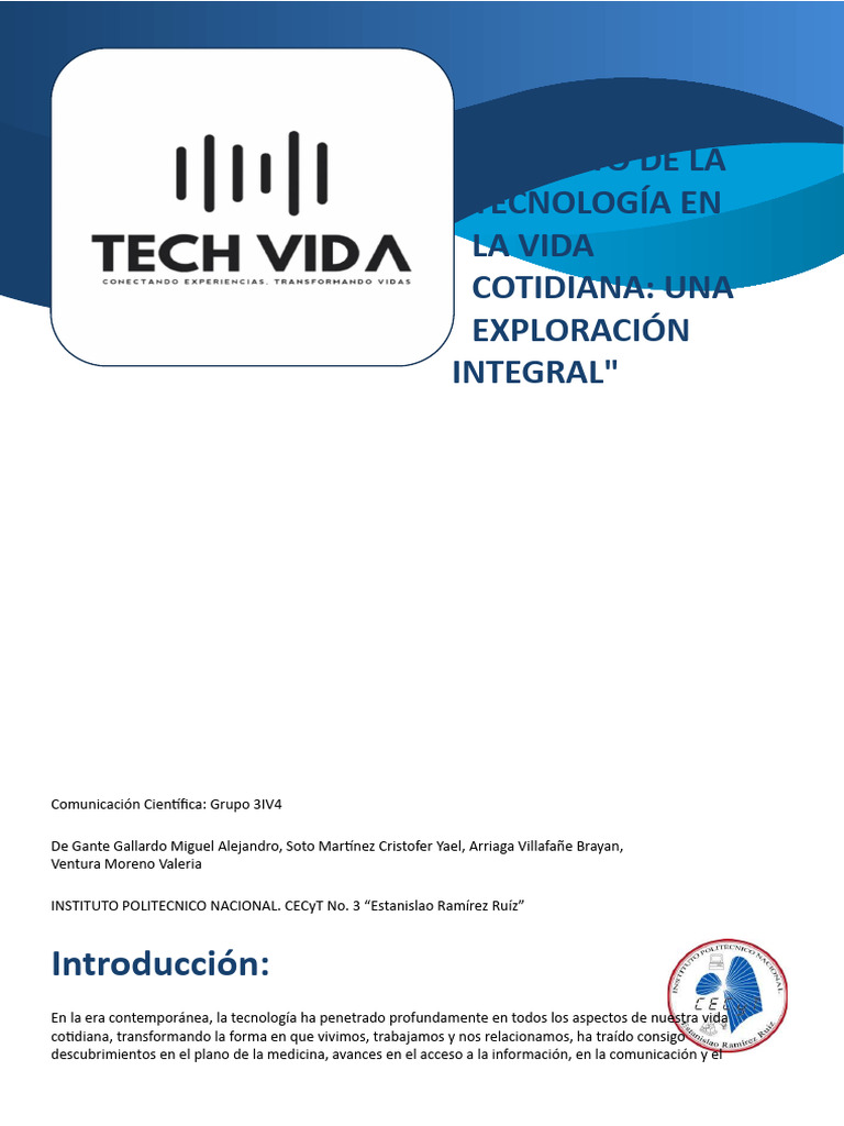 Impacto de la Tecnología en la Cotidianidad | PDF | Cognición