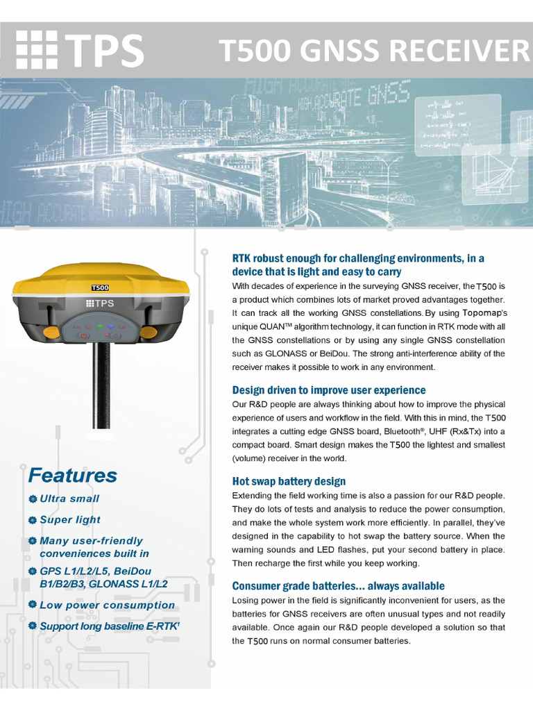 TPS T500 Receiver | PDF