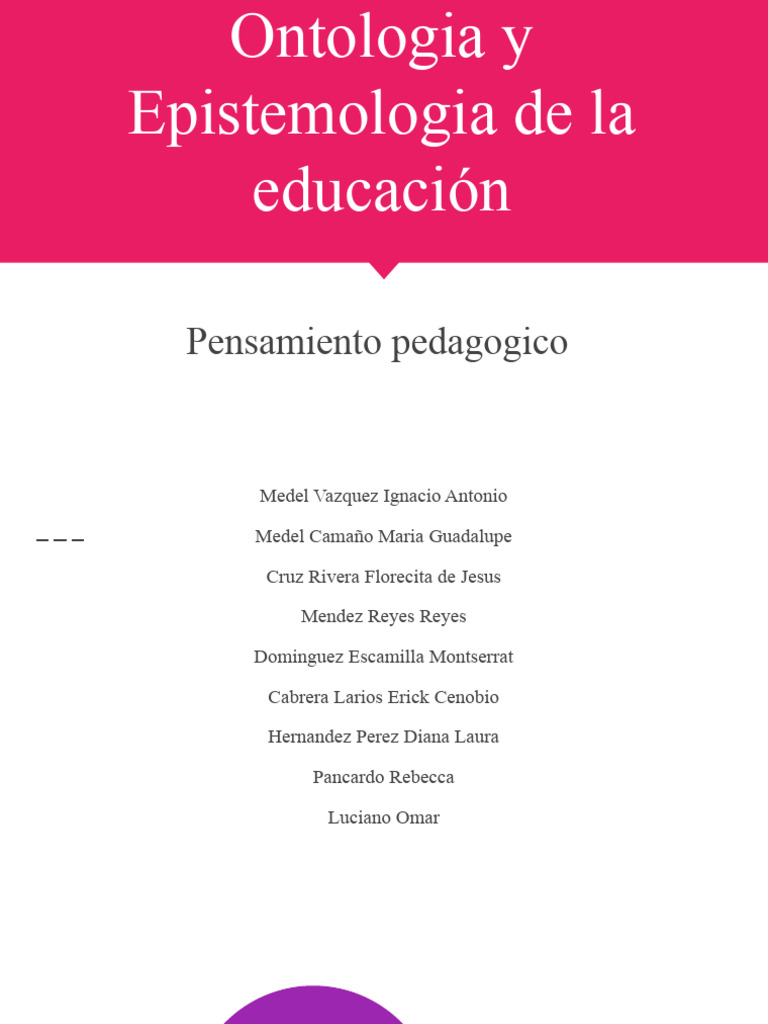 Ontologia y Epistemologia de La Educación | PDF | Escepticismo | Conocimiento