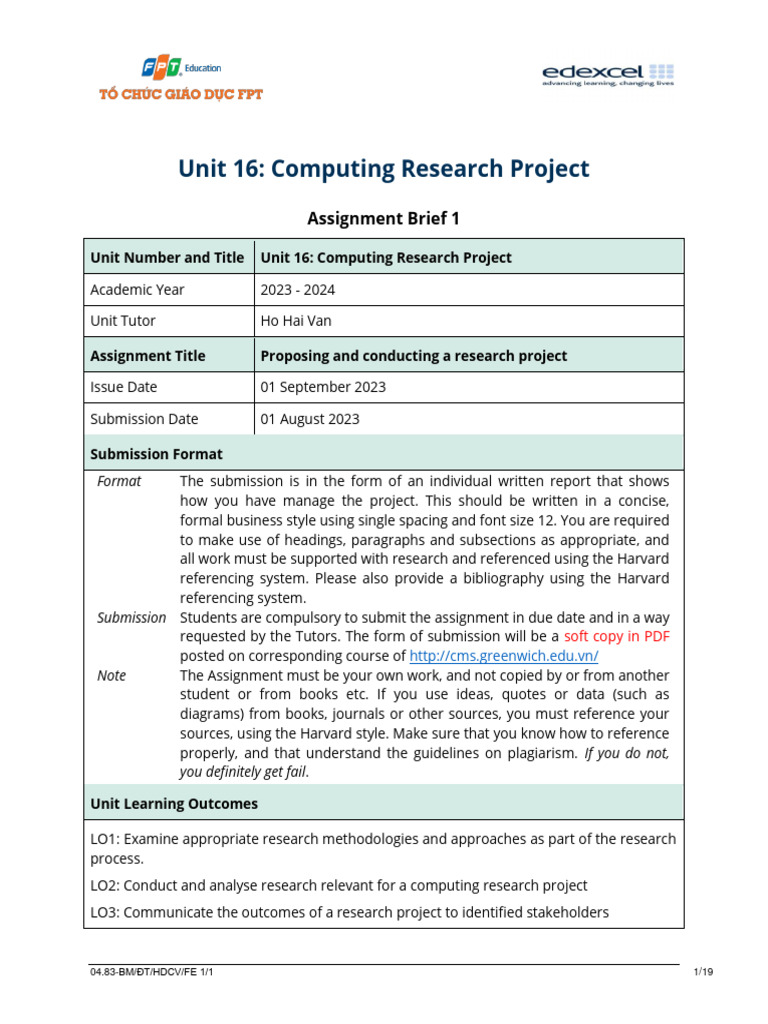 1639 GCS210462 NguyenQuangHuyASM1 Brief | PDF | Big Data | Methodology