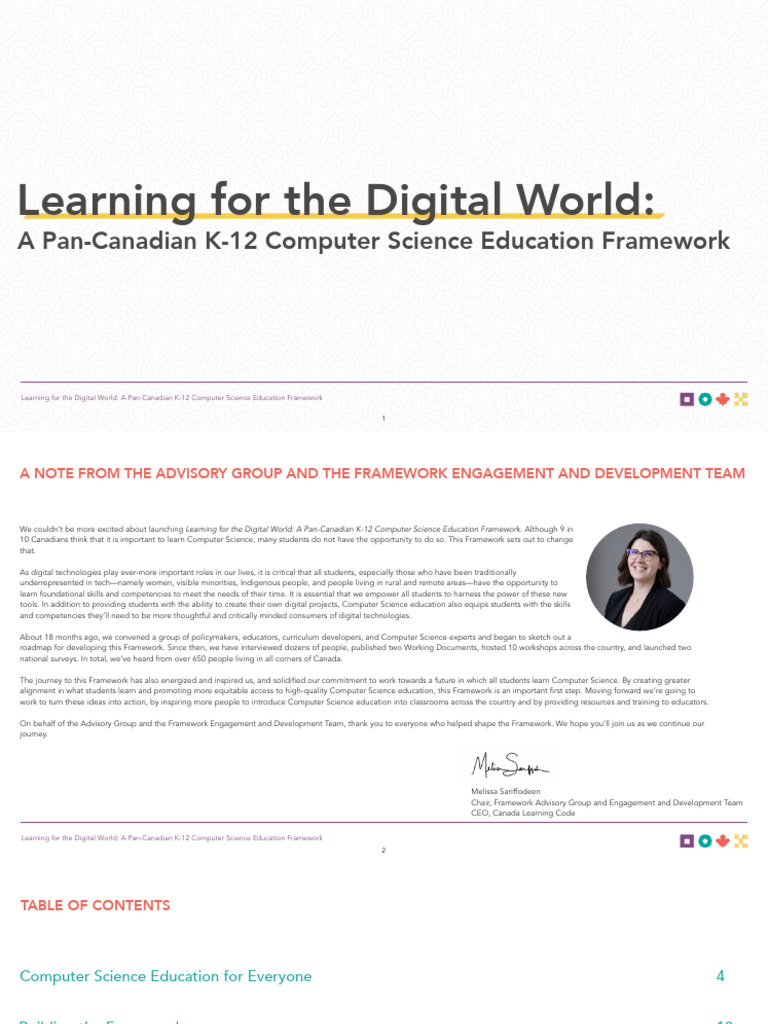 Learning For The Digital Future Framework Final Download Free Pdf