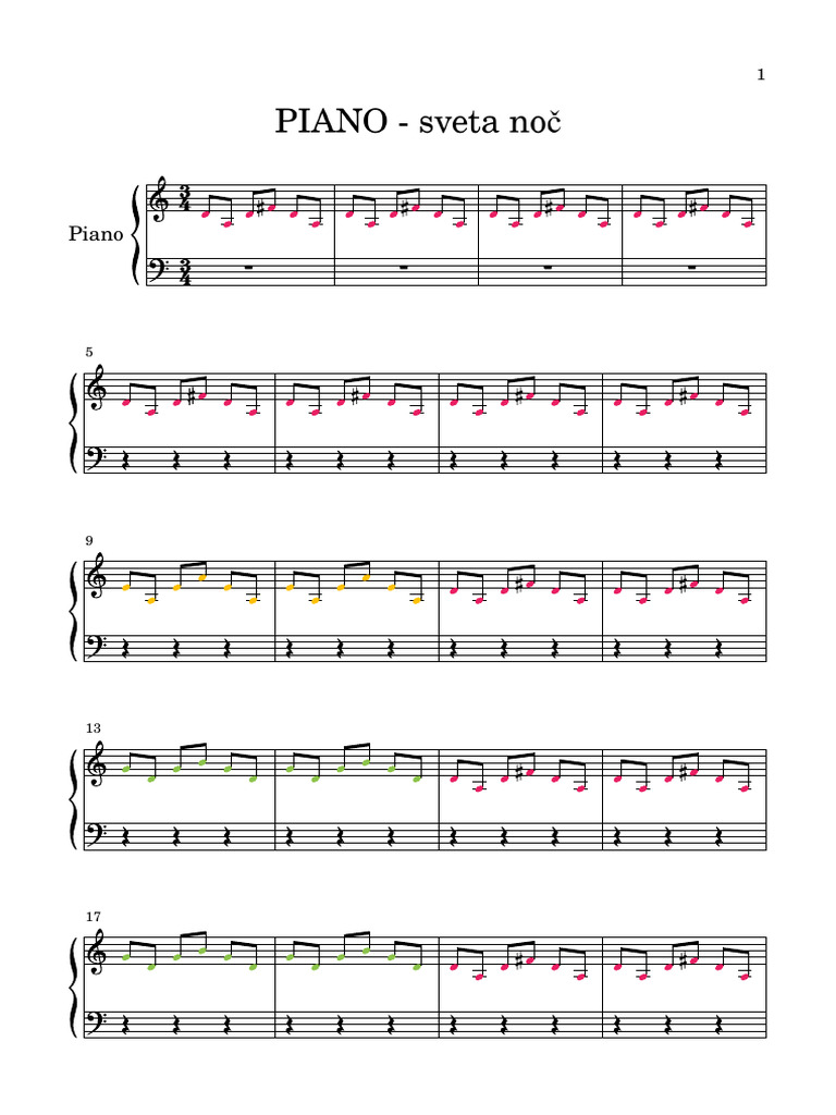 PIANO - Sveta Noč | PDF