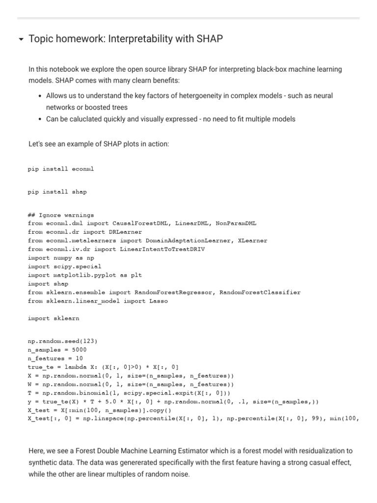 SHAP for Interpreting ML Models | PDF | Statistics | Cognitive Science