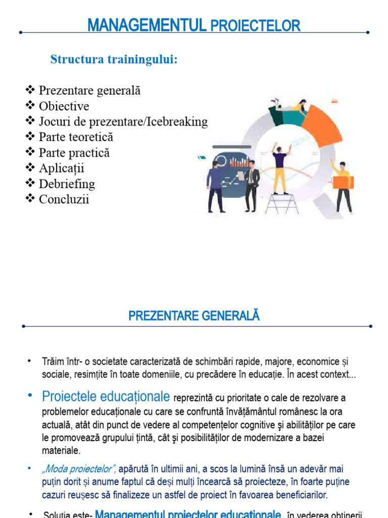 Managementul Proiectelor | PDF