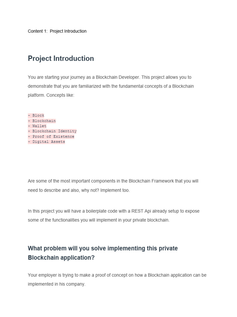 Part 2 Project Create Your Own Private Blockchain Pdf Library Computing Computing