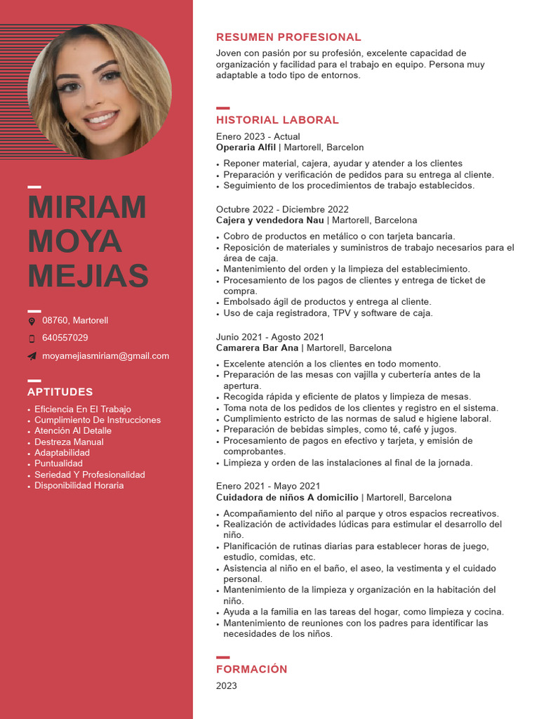 CV Miriam | PDF