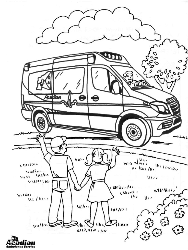 Acadian Activity Sheets Sprinter Coloring Sheet | PDF