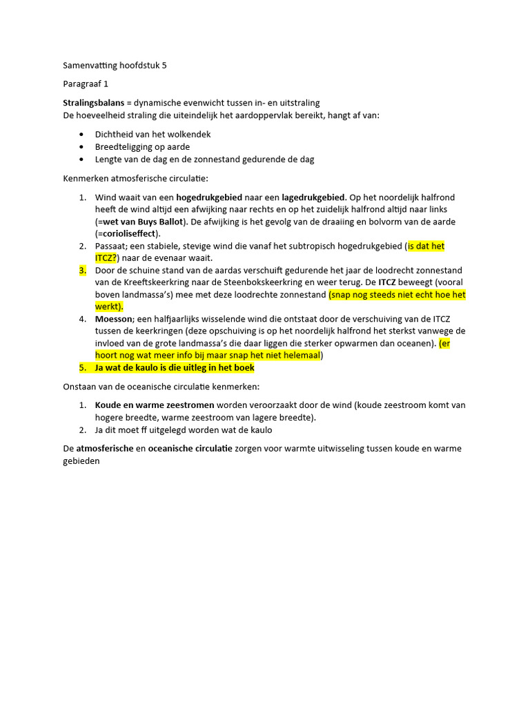 Samenvatting BuiteNLand 6 Vwo Hoofdstuk 5 | PDF