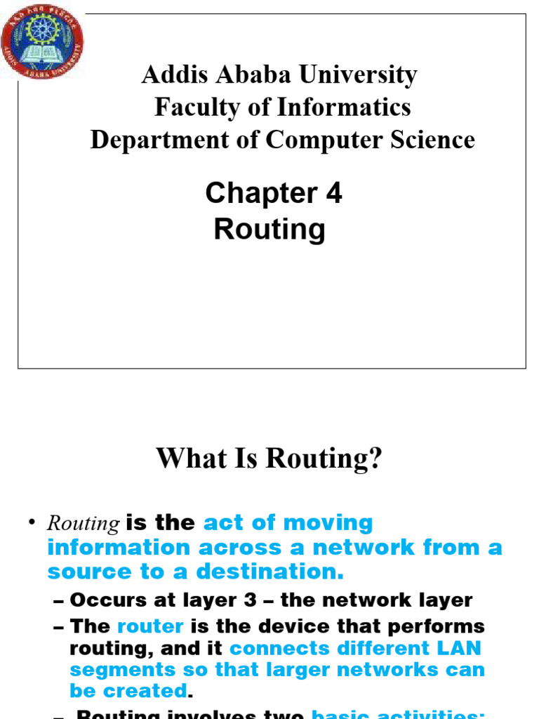 Chapter 4 | PDF | Routing | Computer Network