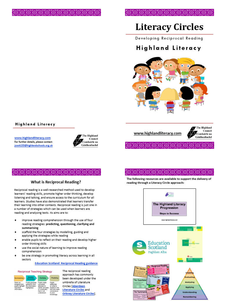 Highland Literacy Circles Guide | PDF | Reading Comprehension | Literacy