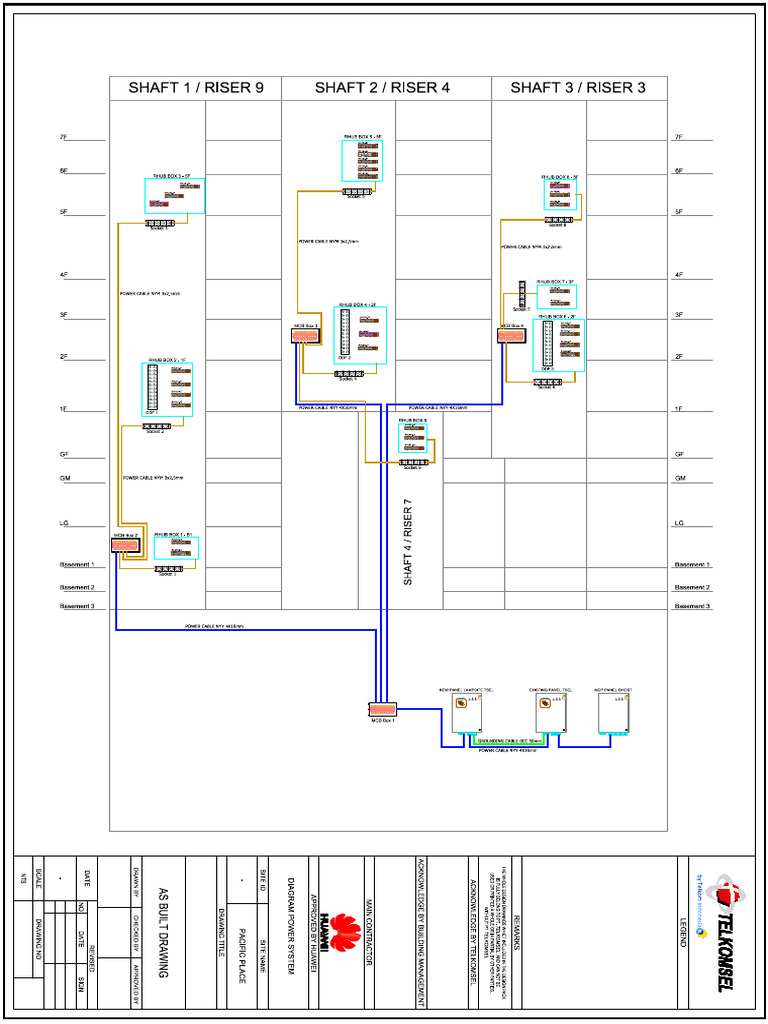 Diagram Power System LampSite Pacific Place | PDF