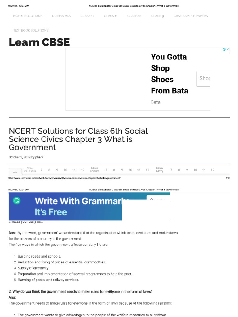 Civics Notes | PDF