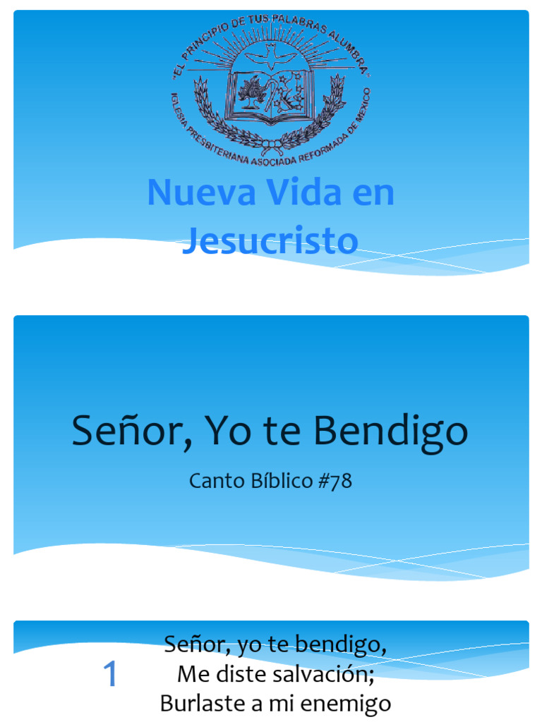 078 Señor Yo Te Bendigo | PDF