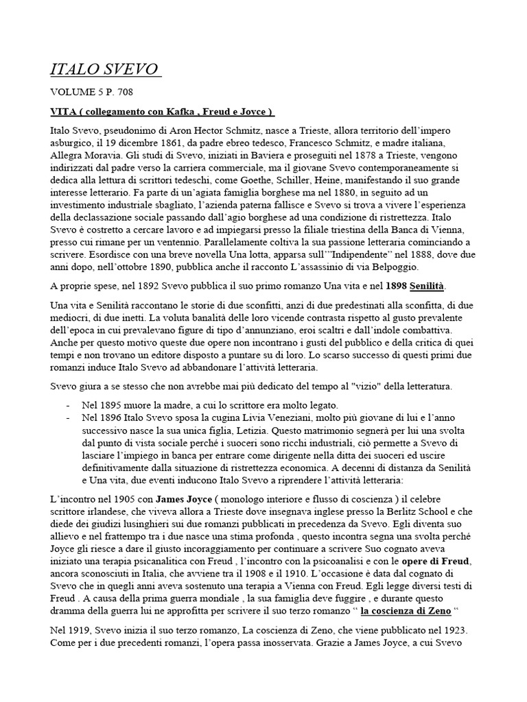 Italo Svevo | PDF