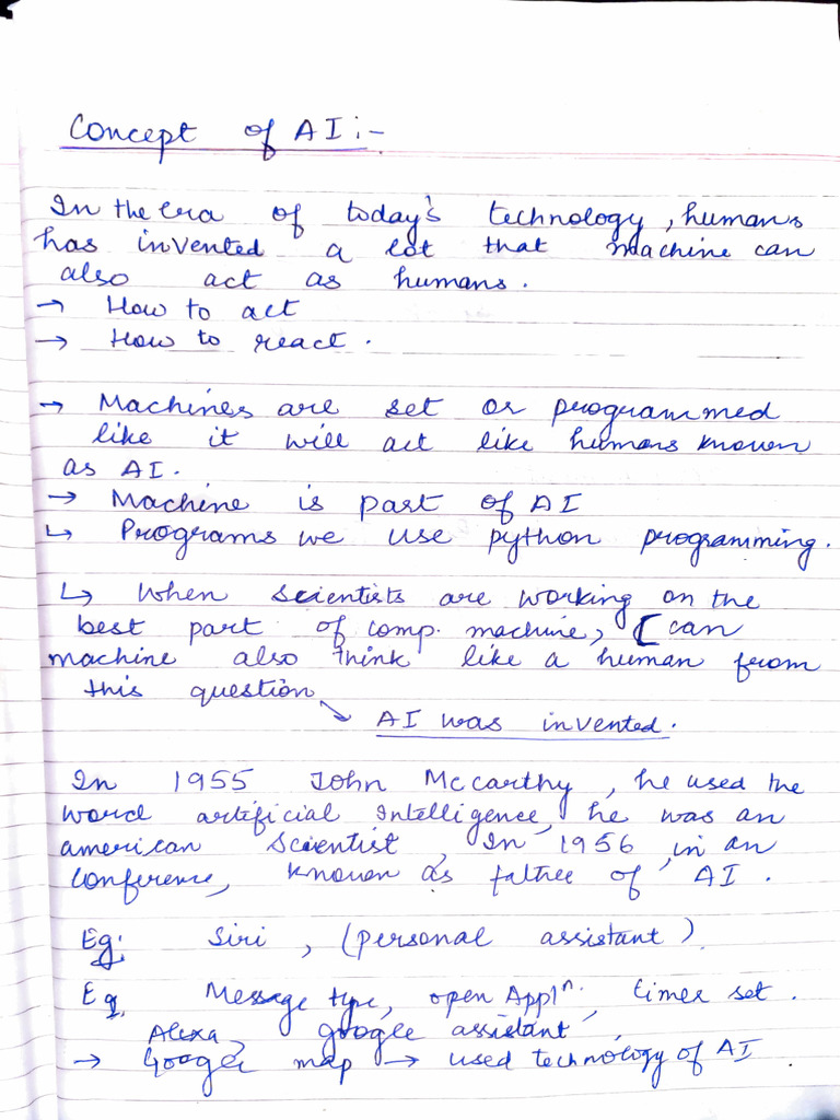 AIML Notes | PDF
