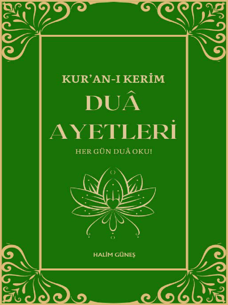 Kuran-I Kerim Dua Ayetleri (E-Kitap) | PDF