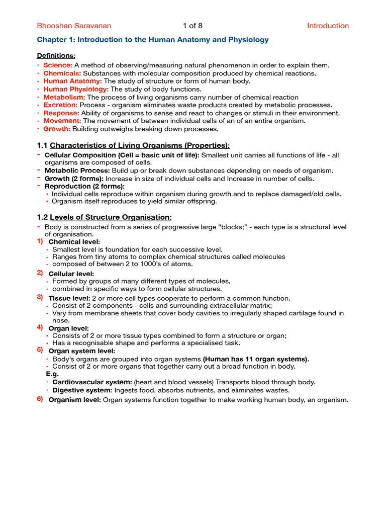 400868-human-anatomy-and-physiology-1-complete-study-notes | PDF