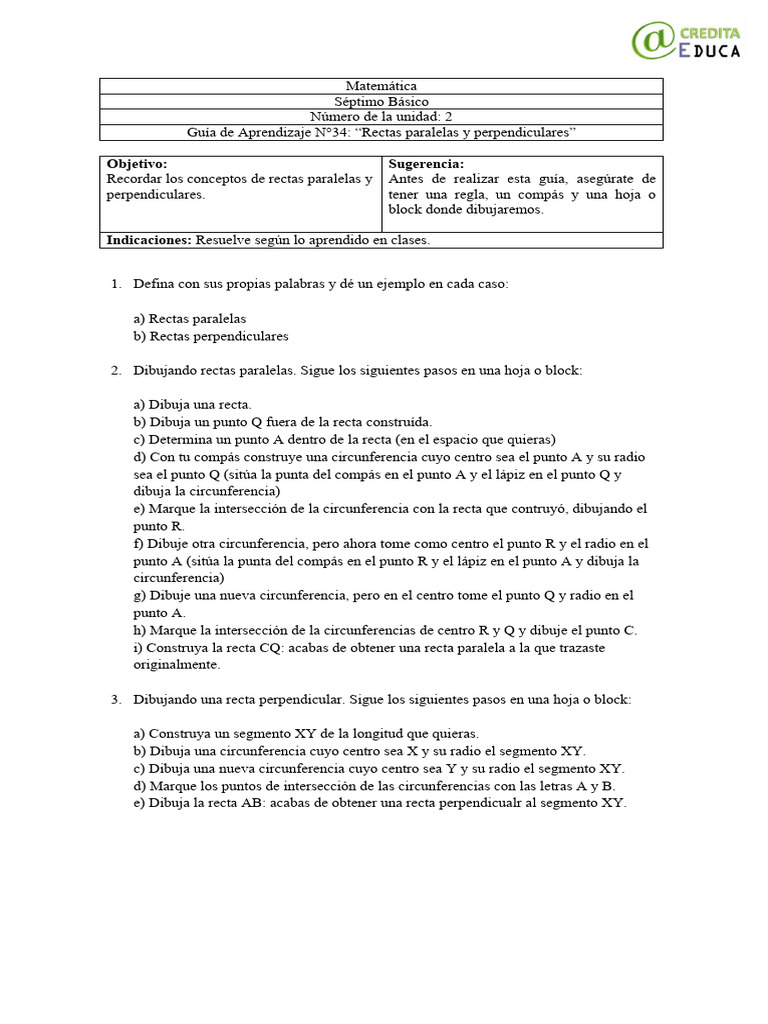 Matemáticas 7°básico G34 | PDF