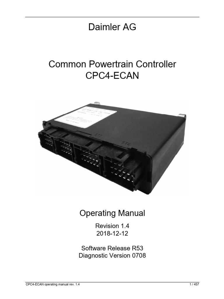 CPC 4 Manual | PDF | Parameter (Computer Programming) | Manual Transmission