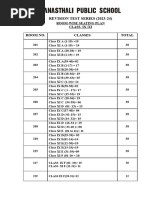 Exam Seating Plan | PDF