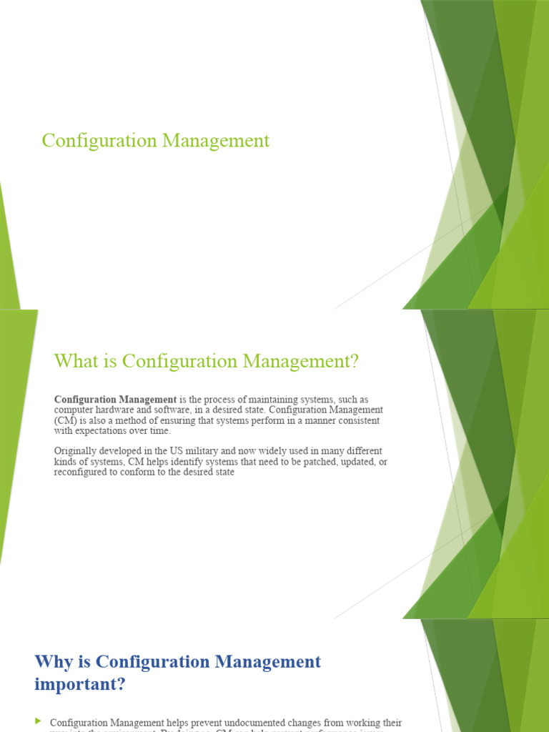 Configuration Management | PDF | Version Control | Software Development