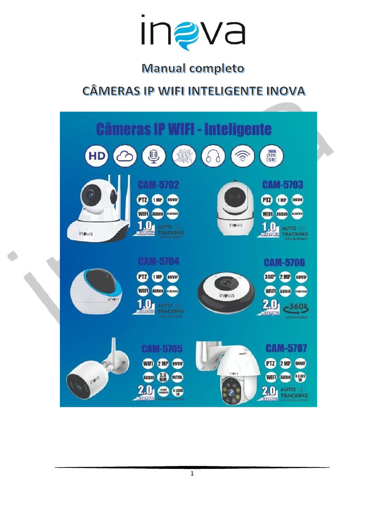 Manual do Aplicativo Câmera Inova | PDF | Câmera | Wi-Fi