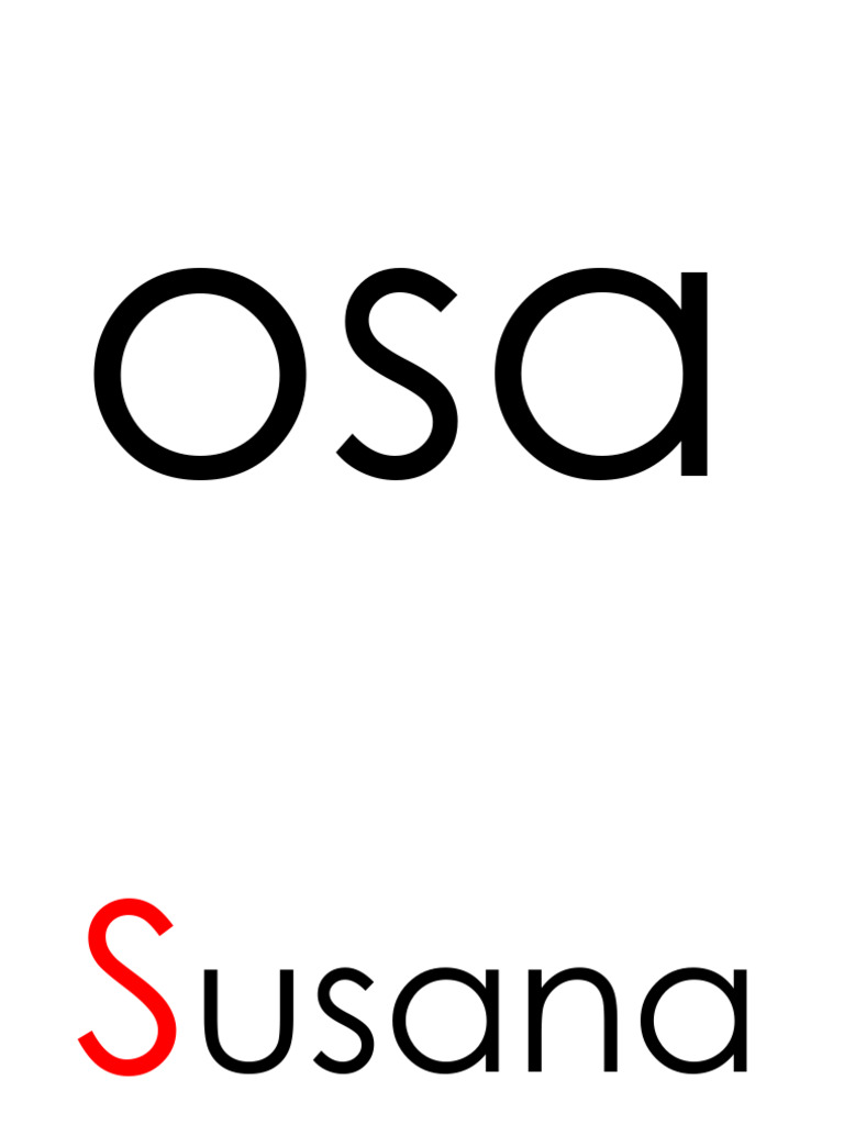 Sarita Word Guía - La Sopa de La Osa Susana. | PDF