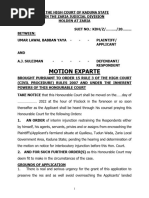 Precedent Notice of Preliminary Objection Sample 1 | PDF | Law