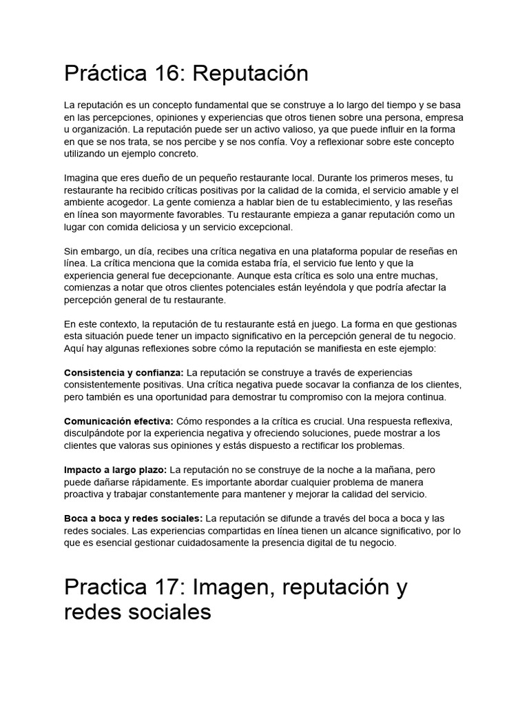 Practica 16 y 17 | Descargar gratis PDF | Business