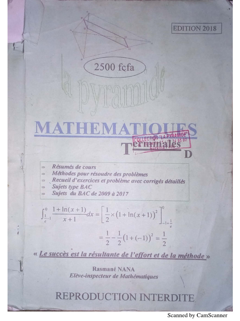 Maths Tle La Pyramide | PDF