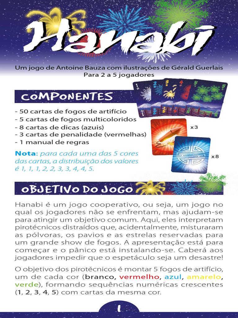 Manual Hanabi | PDF | Fogos de artifício | Informação