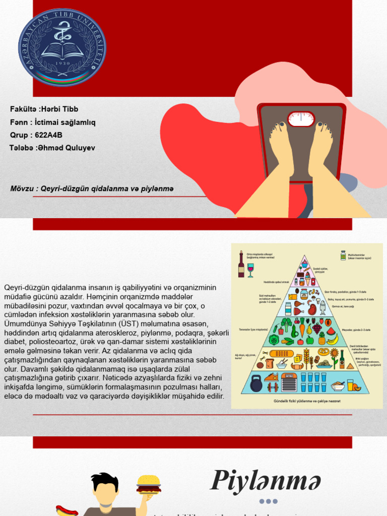 Qeyri-Düzgün Qidalanma VƏ Piylənmə | PDF