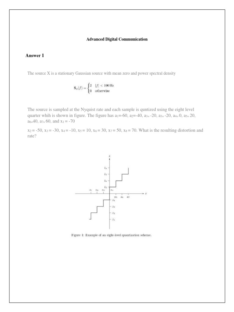 Advanced Digital Communication | PDF | Modulation | Signal To Noise Ratio
