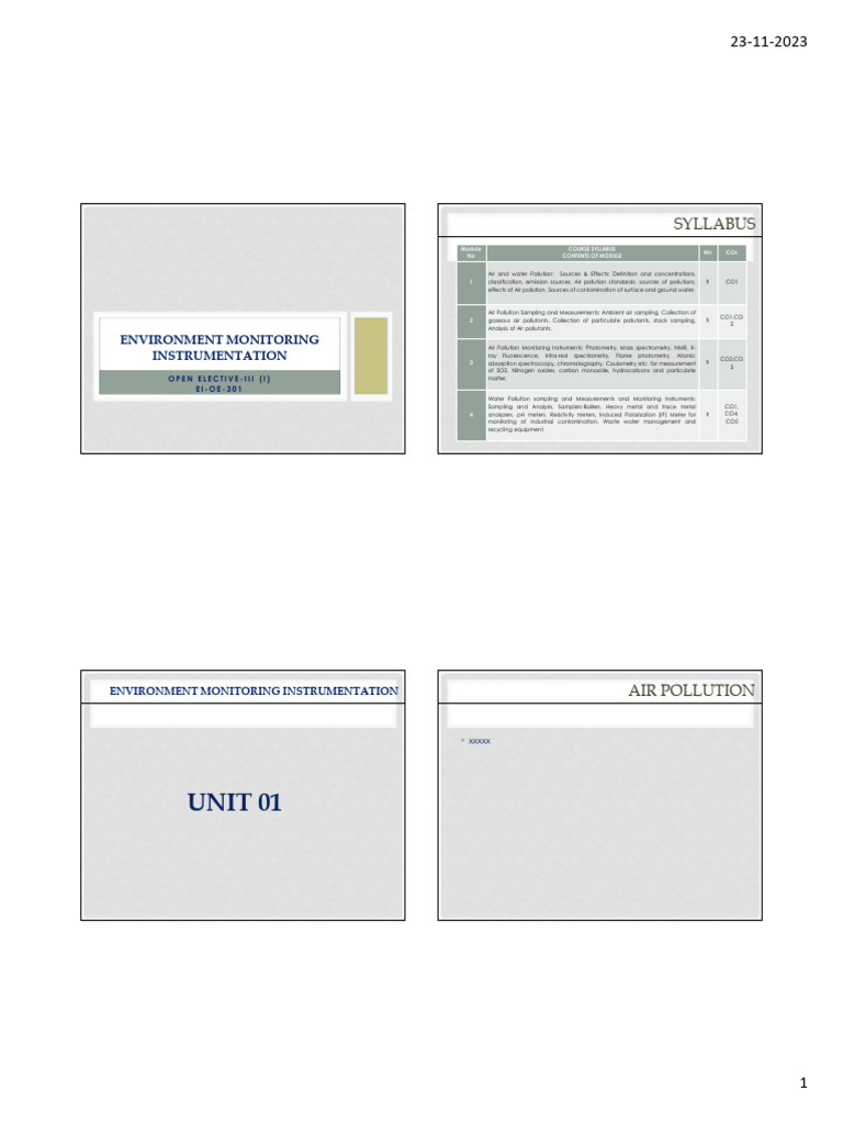 ENV Unit 1-2 | PDF | Water Pollution | Water