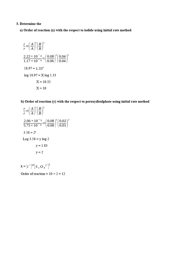 Calculation Experiment 2a chm213 | PDF | Physical Chemistry | Chemical Reaction Engineering