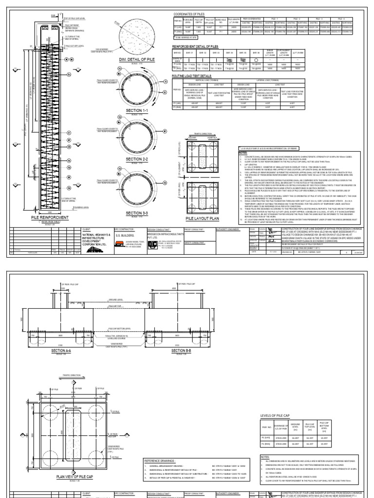 Pier and Foundation - Fo-37+655-Drawings | PDF | Deep Foundation ...