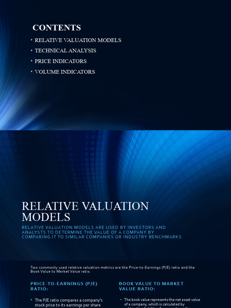 Relative Valuation Models | PDF | Technical Analysis | Book Value