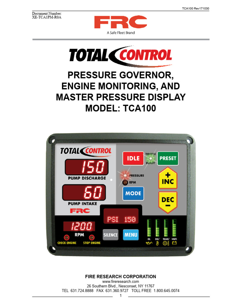 Tca 100 | PDF | Pump | Throttle