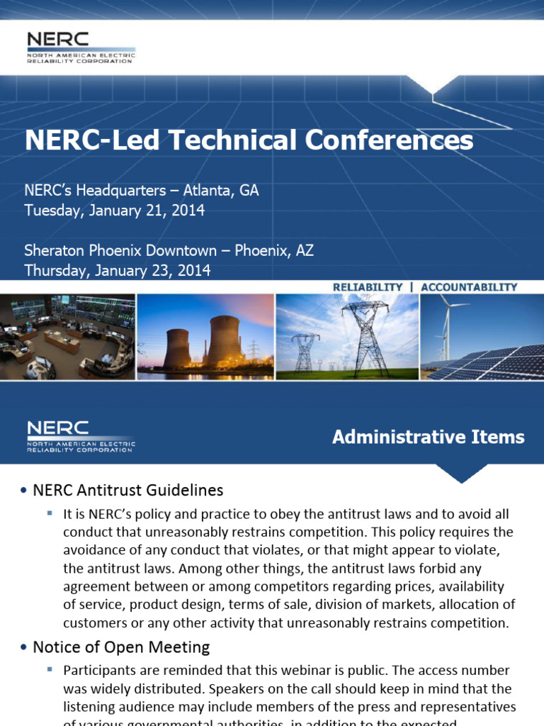 NERC Technical Conferences 2014 | PDF | Reliability Engineering ...